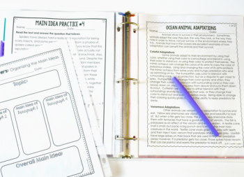 Main Idea Activities with Google Slides™ and Google Forms™ for Distance ...