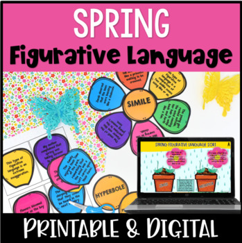 Spring Figurative Language Activity with Digital – Jennifer Findley Shop