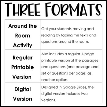 Nonfiction Reading Comprehension Seasonal BUNDLE with Digital ...