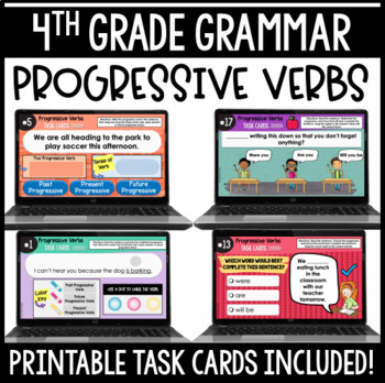 4th Grade Digital Grammar Activities – Progressive Verbs – Jennifer ...